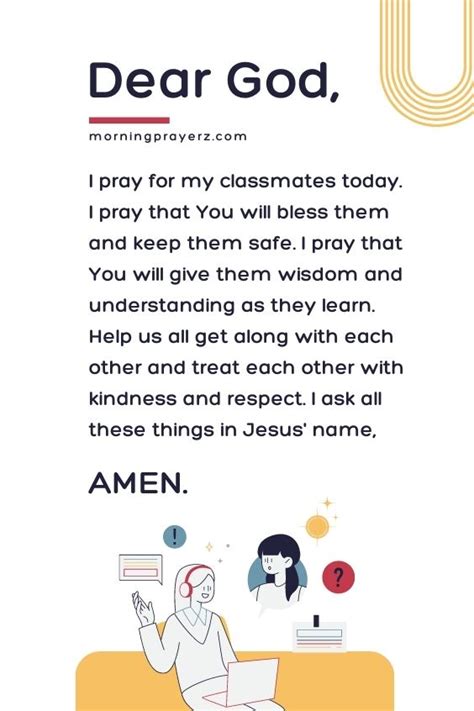 Morning Prayers For Class