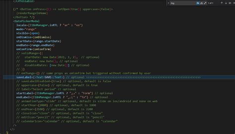 Date Range Modal Save Label Color Is The Same Color As The Modal Header Because They Both Are