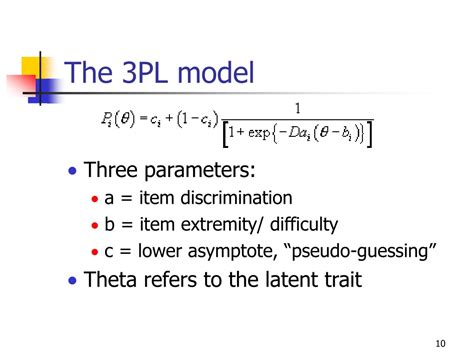 Ppt Irt Basics Theory And Parameter Estimation Powerpoint Presentation Id 9386876