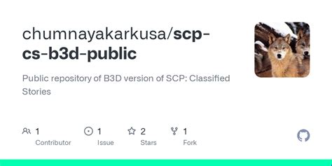 scp cs b3d public readme md at master · chumnayakarkusa scp cs b3d