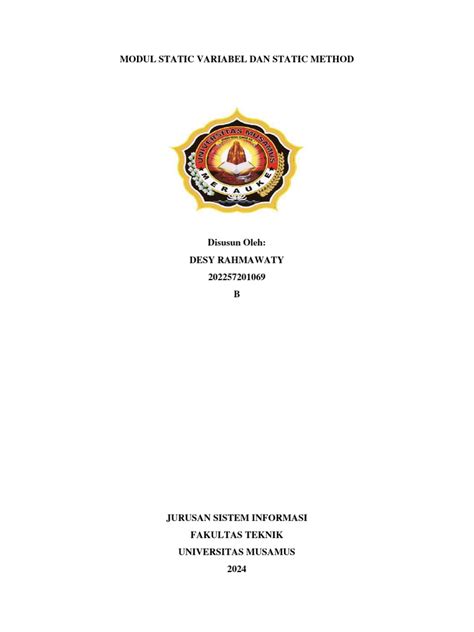 java modul static variabel dan static method pdf