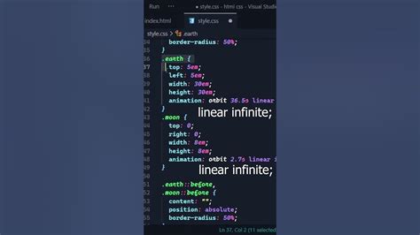 Solar System Animation With Html Css Youtube