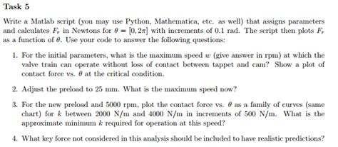 How Do You Figure Get Matlab To Give You Max Speed Chegg