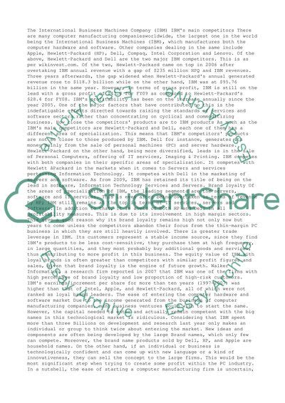 Ibm Performance Research Paper Example Topics And Well Written Essays 750 Words