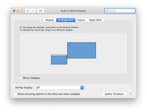 Resize Display In Display Arrangement Actual Size Instead Of