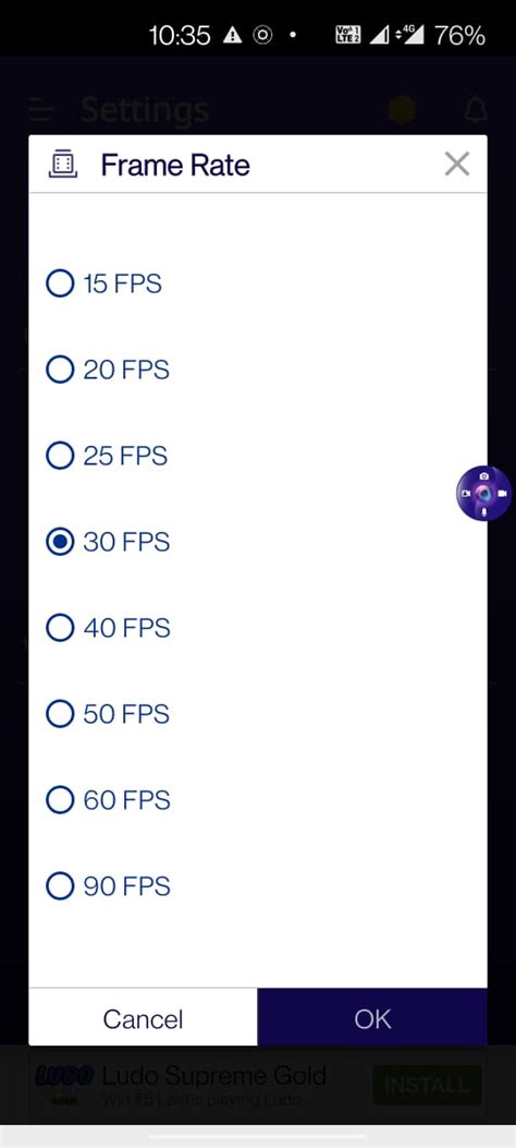 How Can We Set Frame Rate