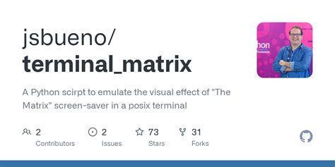 GitHub Jsbueno Terminal Matrix A Python Scirpt To Emulate The Visual Effect Of The Matrix
