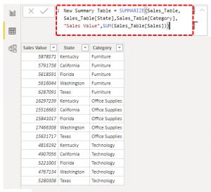 Power BI SUMMARIZE How To Use SUMMARIZE DAX Function