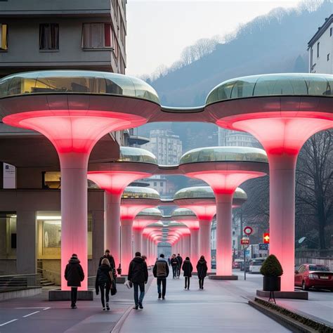 Lighting In The Architecture Of The Building Urban Design With