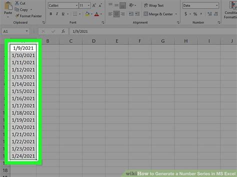 How To Generate A Number Series In Ms Excel 8 Steps