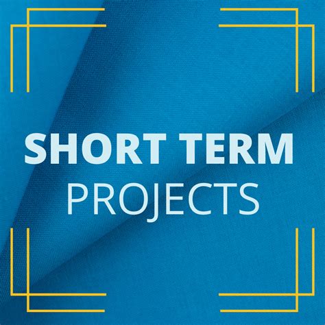 Short Term Projects Paper Pieces