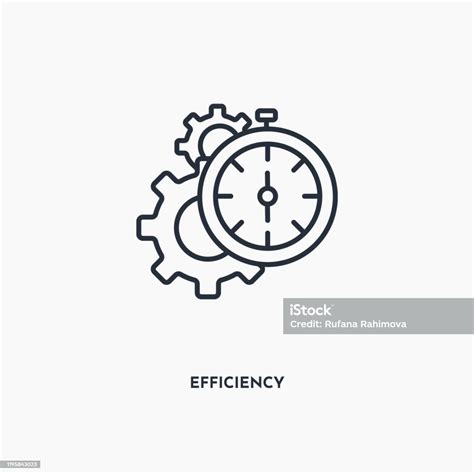 Efficiency Outline Icon Simple Linear Element Illustration Isolated Line Efficiency Icon On