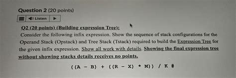 solved question 2 20 ﻿points listenq2 20