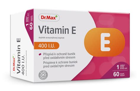 Dr Max Vitamin E 400 Iu 1×60 Cps Výživový Doplnok