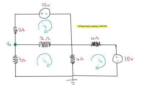 Solved Use Mesh Analysis To Solve For Vo Chegg