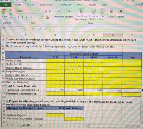 solved 1 calculate the number of days unpaid using the