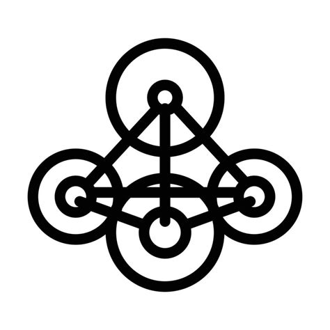 Element Molecular Structure Line Icon Vector Illustration 20670146 Vector Art At Vecteezy