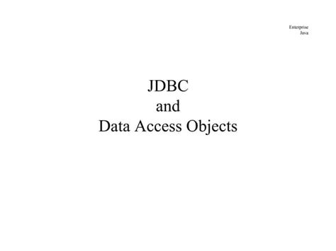 Jdbc Dao It