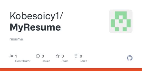 Github Kobesoicy Myresume Resume