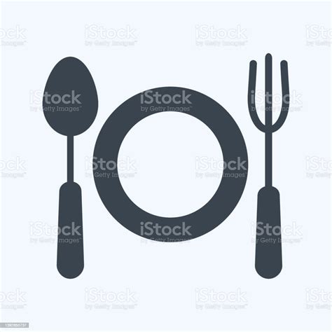 아이콘 저녁 식사 결혼식 상징을 위해 적당한 글리프 스타일 편집 가능한 간단한 디자인 디자인 템플릿 벡터 간단한 기호 그림 강철에 대한 스톡 벡터 아트 및 기타 이미지
