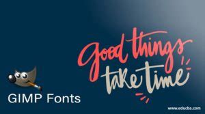 GIMP Fonts How To Use Fonts In GIMP Steps To Use GIMP Fonts