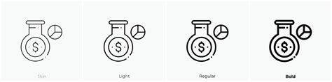 Flask Icon Thin Light Regular And Bold Style Design Isolated On White Background 46749496