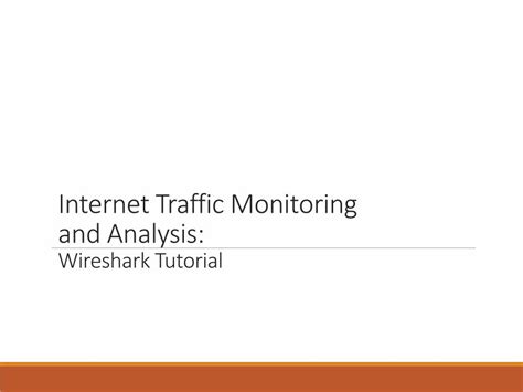 Pdf Internet Traffic Monitoring And Analysishomepageslaasfradoncescfilswiresharktutorial