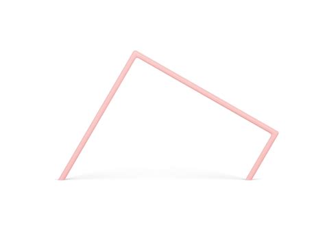 Abstract Pink Angled Arch Column Geometric Basic Foundation Expo