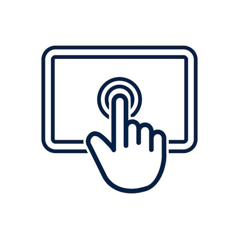 Premium Vector Touch Screen Icon Isolated Vector Sign Symbol