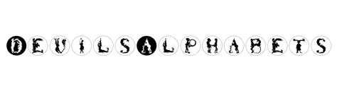 Devilsalphabets Font Free Download Ttf Otf