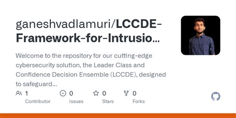 Github Ganeshvadlamurilccde Framework For Intrusion Detection