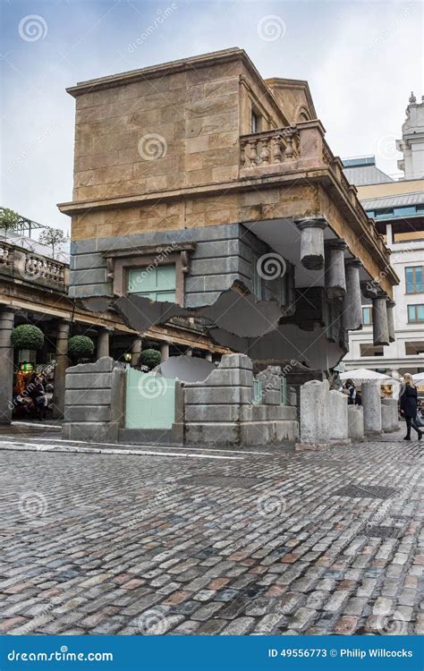 Floating Building Illusion In Iondon Editorial Image 49556810