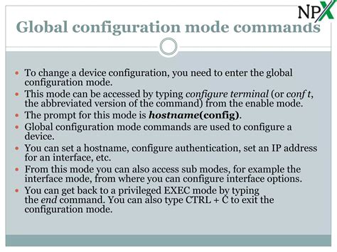 IOS Command Modes PPTX Operating Systems Computer Software And Applications