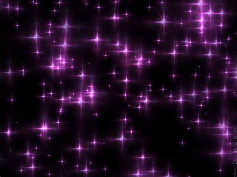 Purple Stars Night Sky Wallpaper