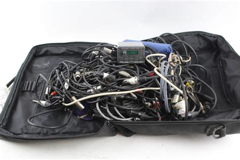 Behringer Shark Dsp110 Multi Function Signal Processor And Cables In Zip Case 5 Pieces