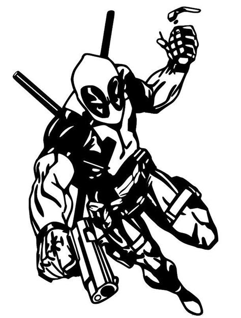 Deadpool Car Decal Deadpool Vinyl Decal Deadpool Comic Decal