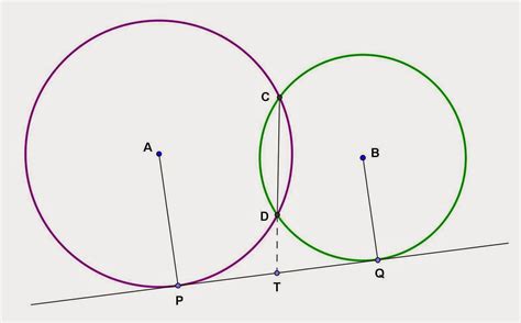 Math Principles Proving Of Two Intersecting Circles Plane Geometry Circle Intersecting