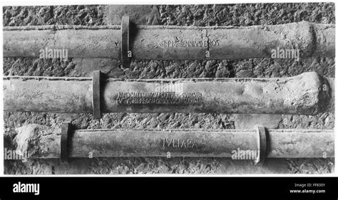 Ancient Roman Water Pipes Nsections Of Roman Lead Water Pipes 1st