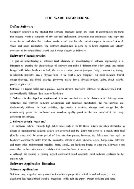 Software Engineering Docx Operating Systems Computer Software And Applications