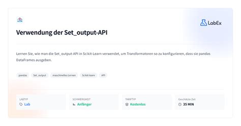 Verwendung Der Setoutput Api In Scikit Learn Labex