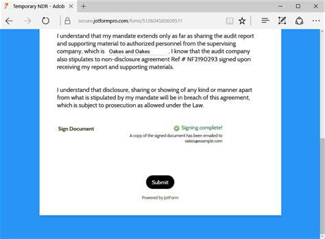 adobe sign form widgets jotform