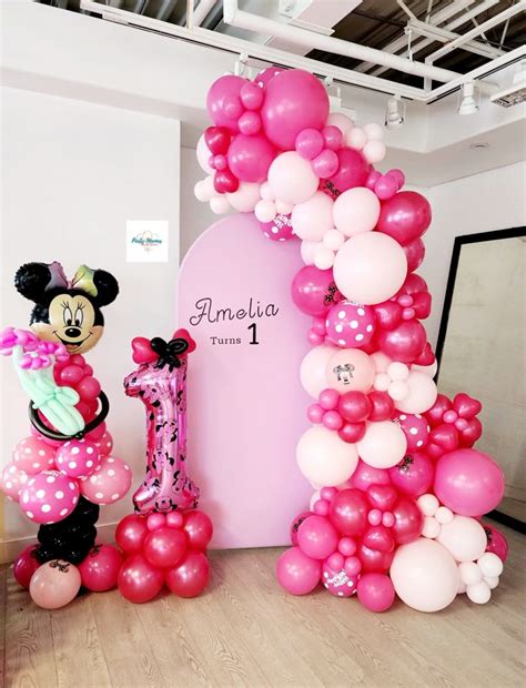 Minnie Mouse Themed Balloon Decors Minnie Birthday Party Minnie