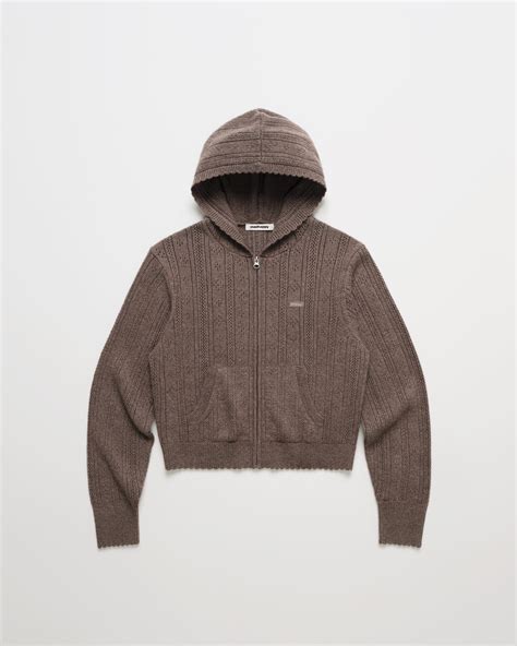 Pointelle Sweater Zip Up Madhappy