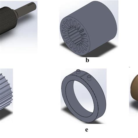 A Rotor Core And Shaft Of The Im B Stator Core Of The Im C