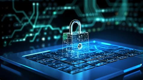 A Padlock On A Digital Circuit Board Representing Cyber Security And Data Protection Premium