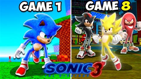 I Played Every Official Sonic Movie 3 Game Youtube