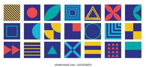 Modern Geometric Forms Minimal Basic Abstract Stock Vector Royalty Free 2215531871 Shutterstock