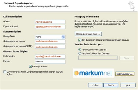 Outlook 2010 Mail Kurulumu ve Ayarları