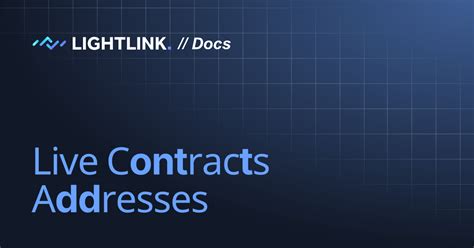 Live Contracts Addresses Lightlink Protocol