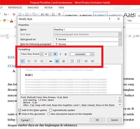 Cara Jitu Edit Heading Di File Skripsi Cepat Dan Praktis